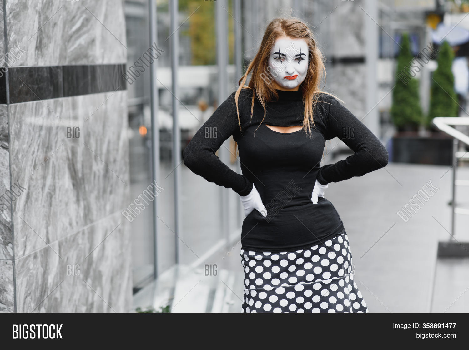 Girl Makeup Mime. Image & Photo (Free Trial) | Bigstock