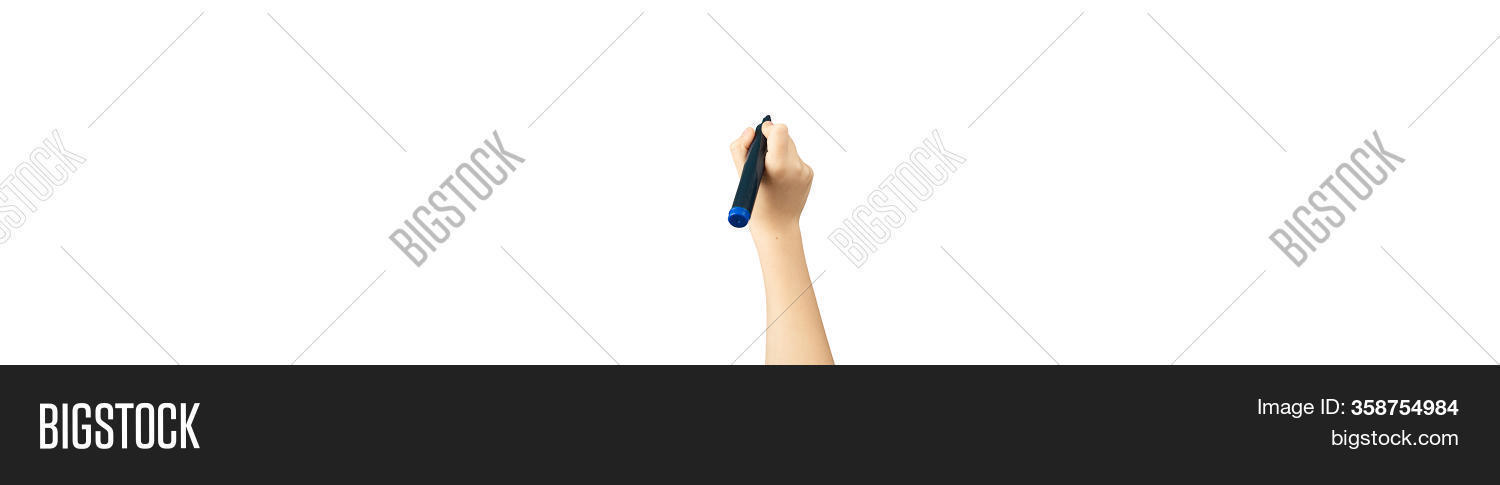 Children Hand Marker Image & Photo (Free Trial) | Bigstock