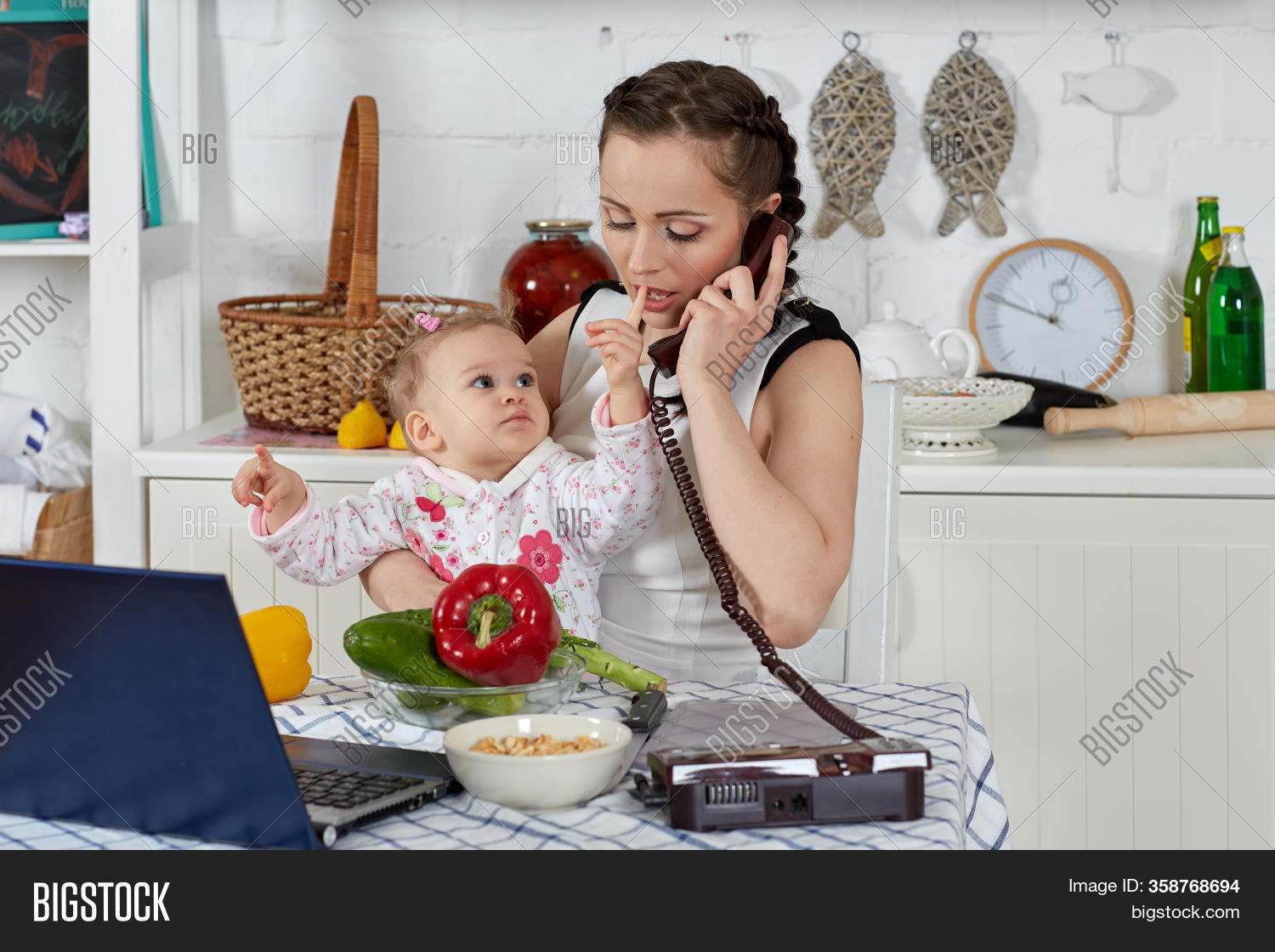 Mother Notebook Little Image & Photo (Free Trial) | Bigstock