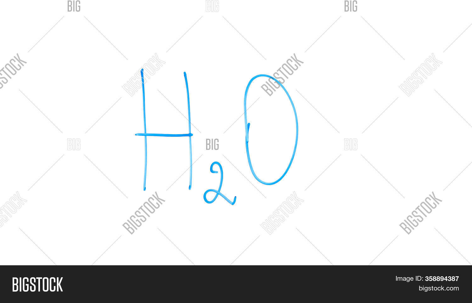 H2o Formula Written On Image & Photo (Free Trial) | Bigstock