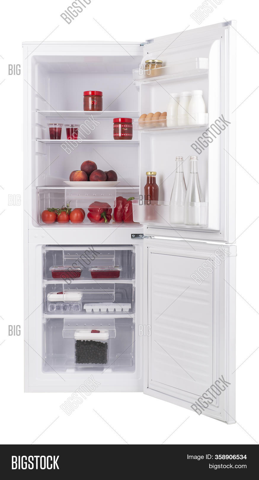Open Fridge Full Fresh Image & Photo (Free Trial) | Bigstock