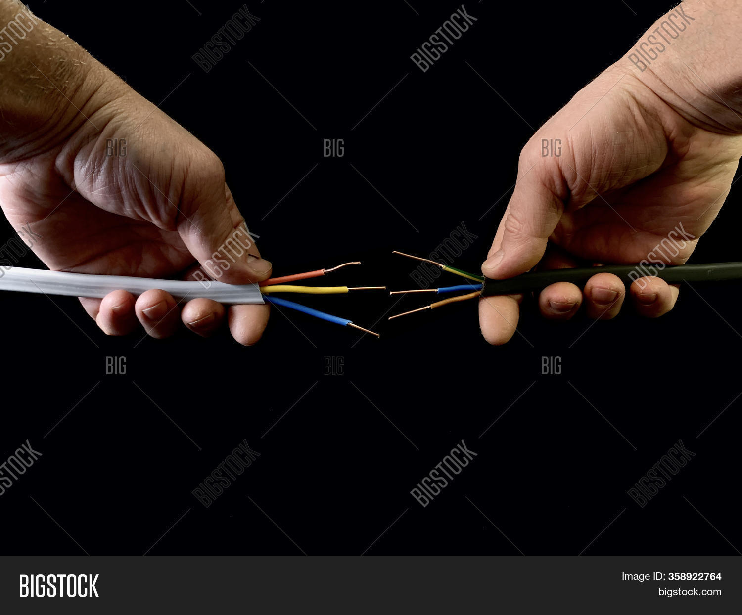 Open Copper Wires Male Image & Photo (Free Trial) | Bigstock