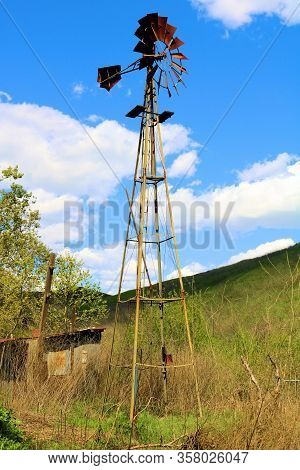 Rustic Windmill 1800s Image Photo Free Trial Bigstock