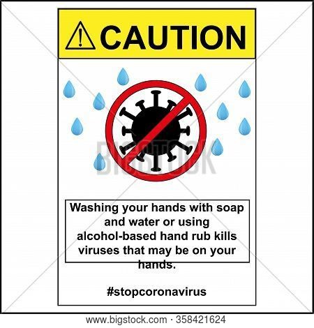 Hand Wash Reminder Vector & Photo (Free Trial) | Bigstock