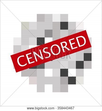 Red Censor Bar Vector & Photo (Free Trial) | Bigstock