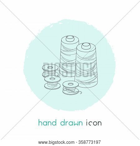 Spool Icon Line Vector & Photo (Free Trial) | Bigstock
