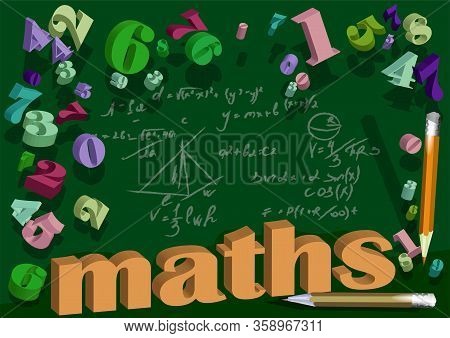 Maths Background Vector & Photo (Free Trial) | Bigstock