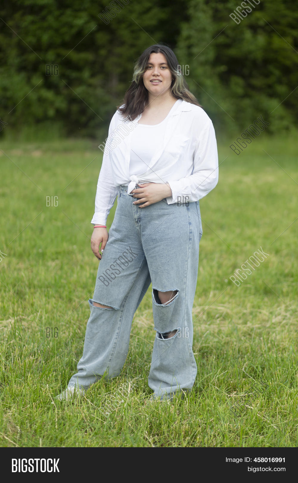 Portrait Fat Woman Image & Photo (Free Trial) | Bigstock