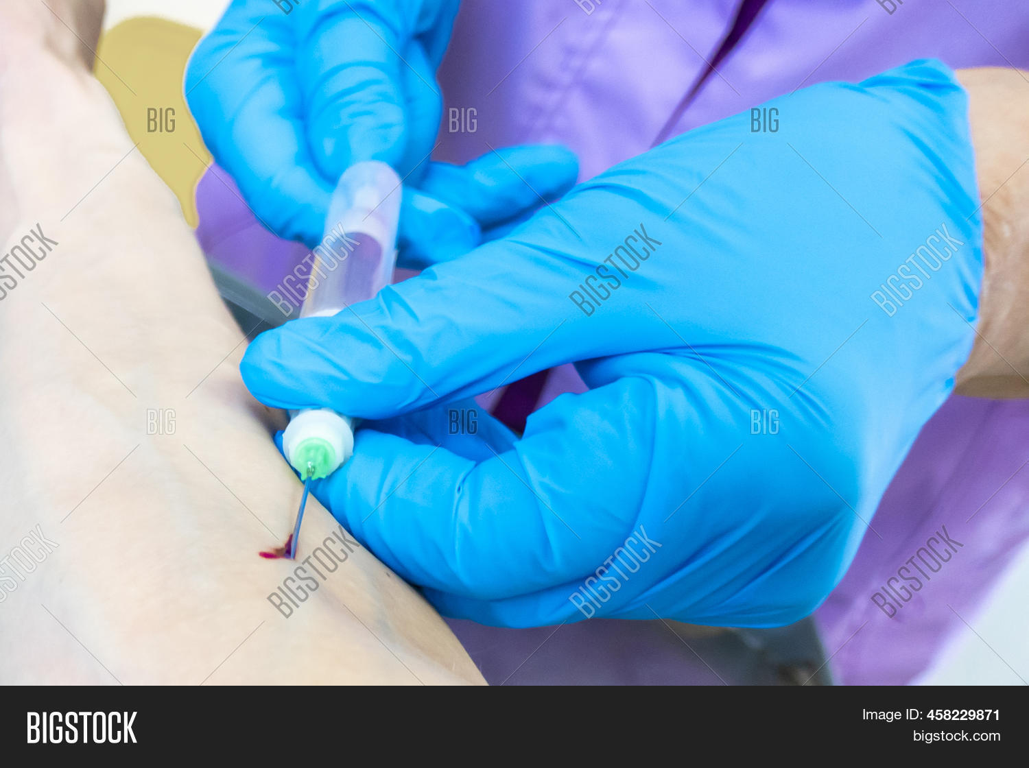 Close Nurse Pricking Image & Photo (Free Trial) | Bigstock