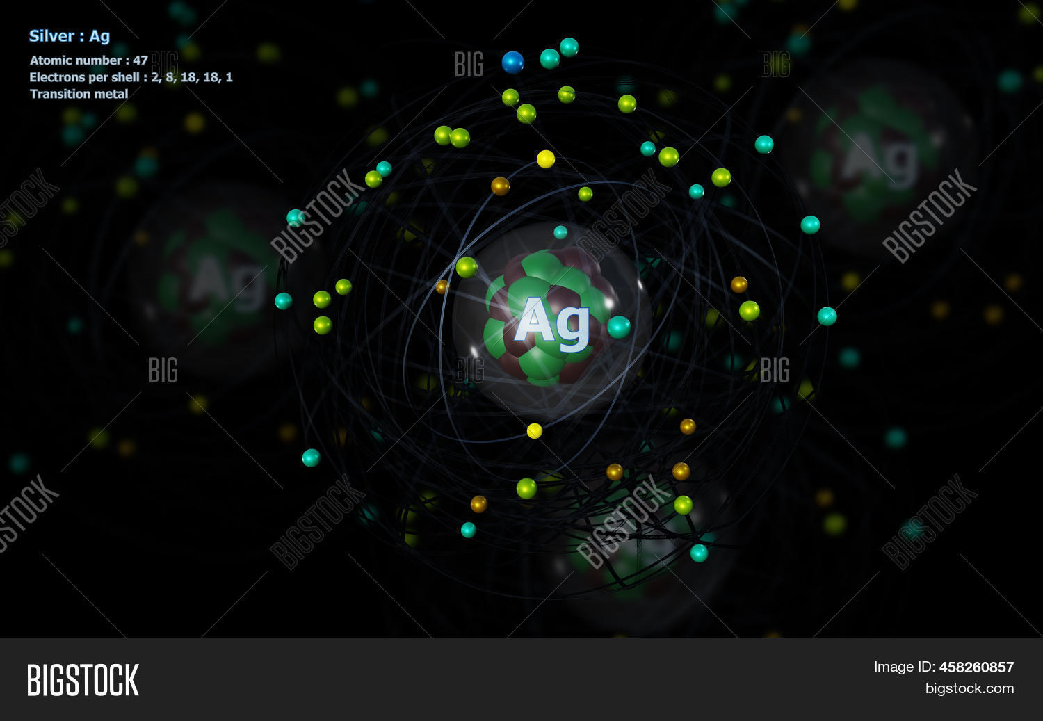 3d Illustration Atom Image & Photo (Free Trial) | Bigstock