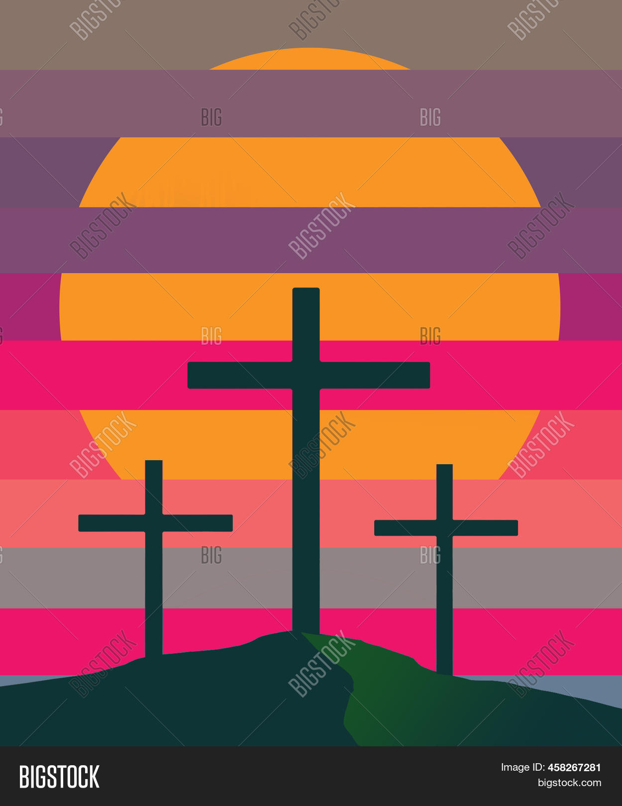 Three Crosses Image & Photo (Free Trial) | Bigstock
