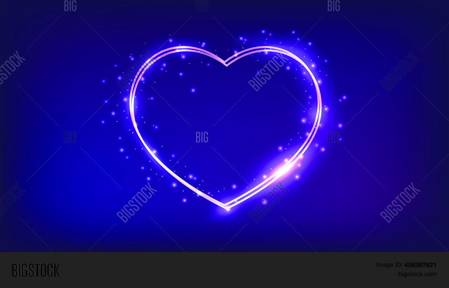 Neon Double Frame Vector & Photo (Free Trial) | Bigstock
