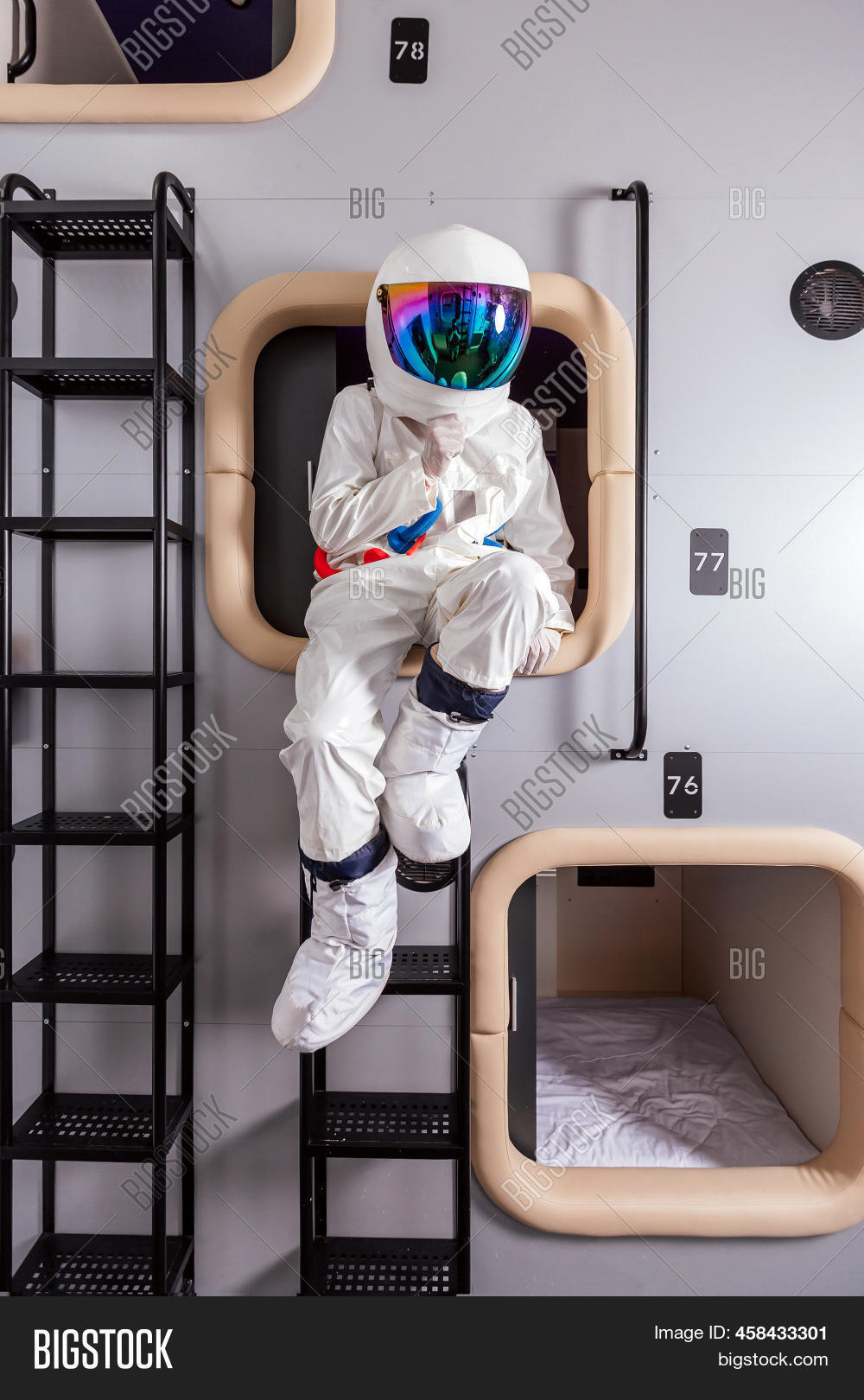 Astronaut Sitting On Image & Photo (Free Trial) | Bigstock