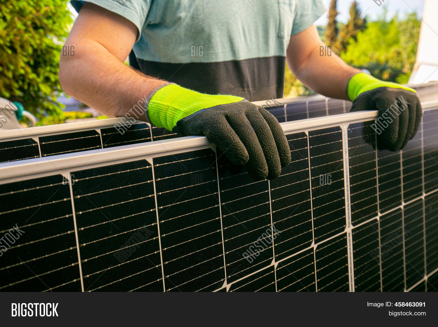Solar Panel Hands Image & Photo (Free Trial) | Bigstock