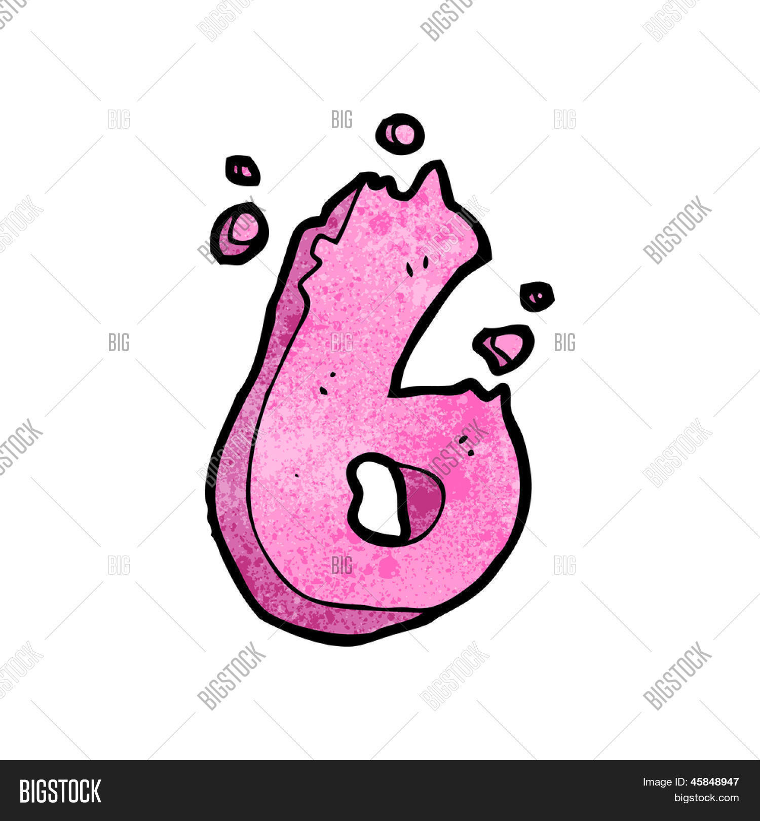 Cartoon Number Six Image & Photo (Free Trial) | Bigstock