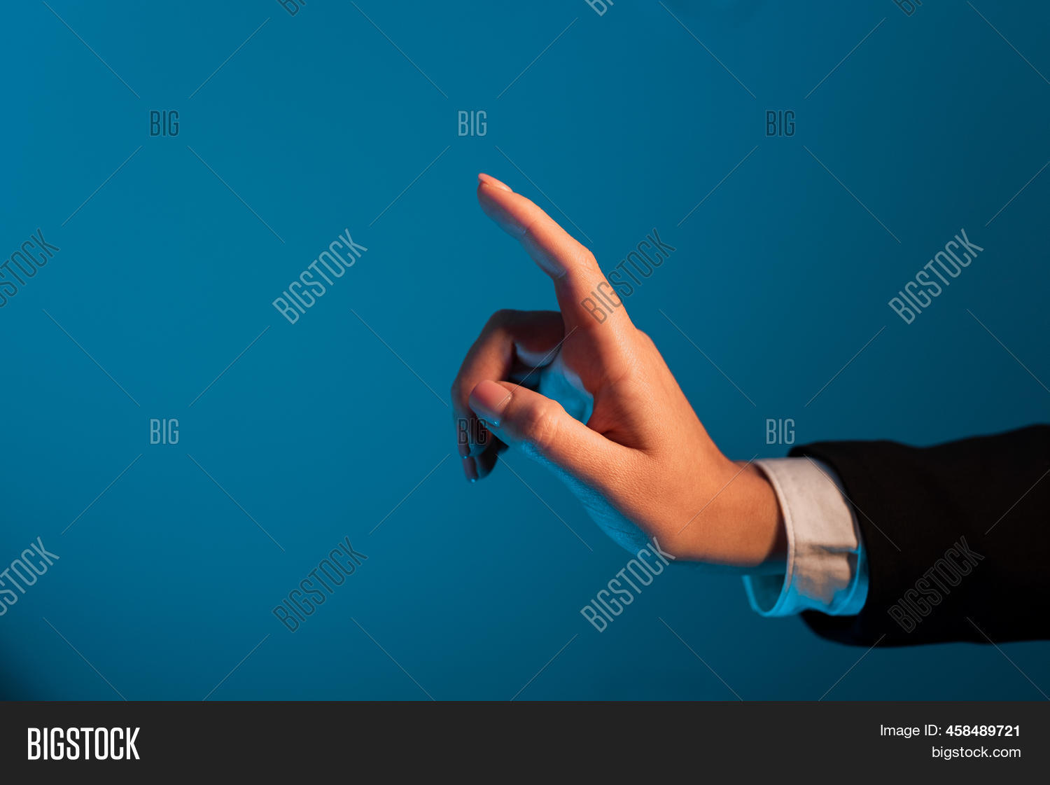 One Finger Pointing Image & Photo (Free Trial) | Bigstock