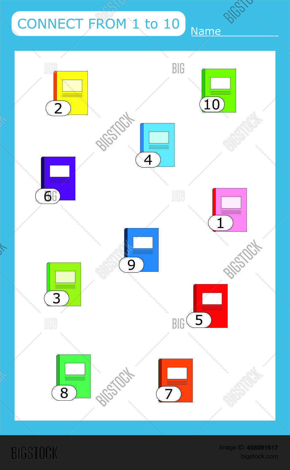 Connect Numbers 1 20 Vector & Photo (Free Trial) | Bigstock