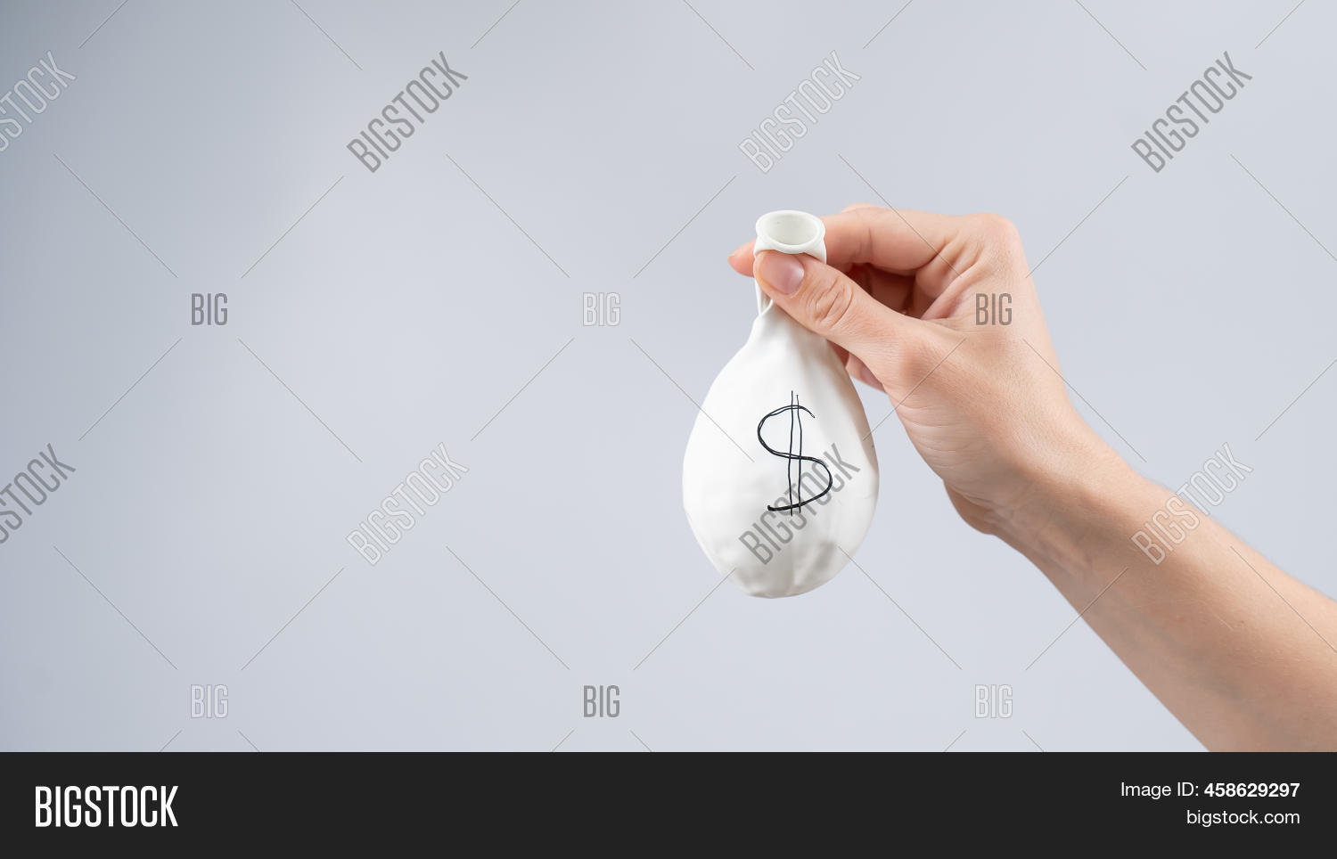 Woman Holding Deflated Image & Photo (Free Trial) | Bigstock