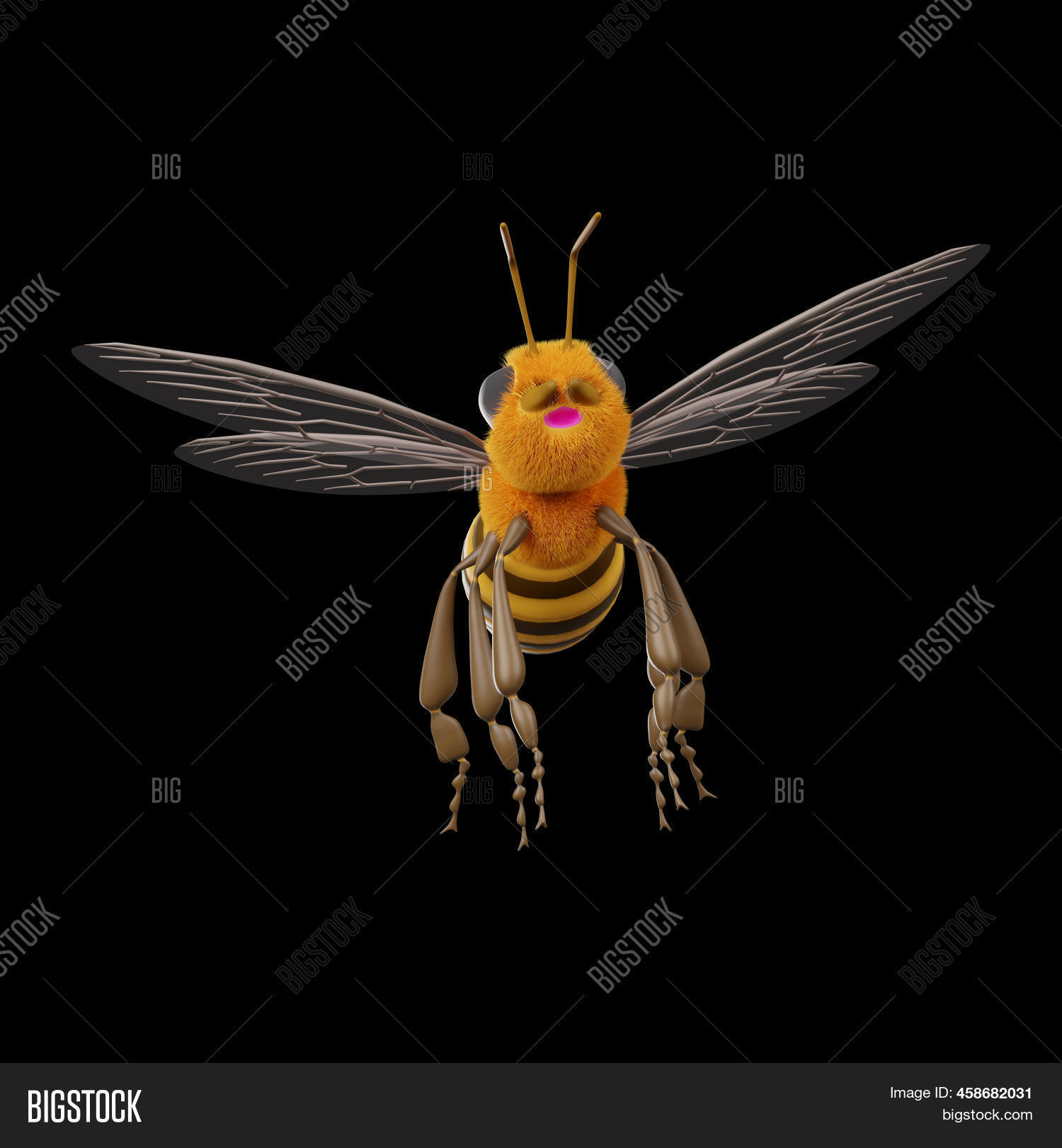 Model One Bee Isolated Image & Photo (Free Trial) | Bigstock