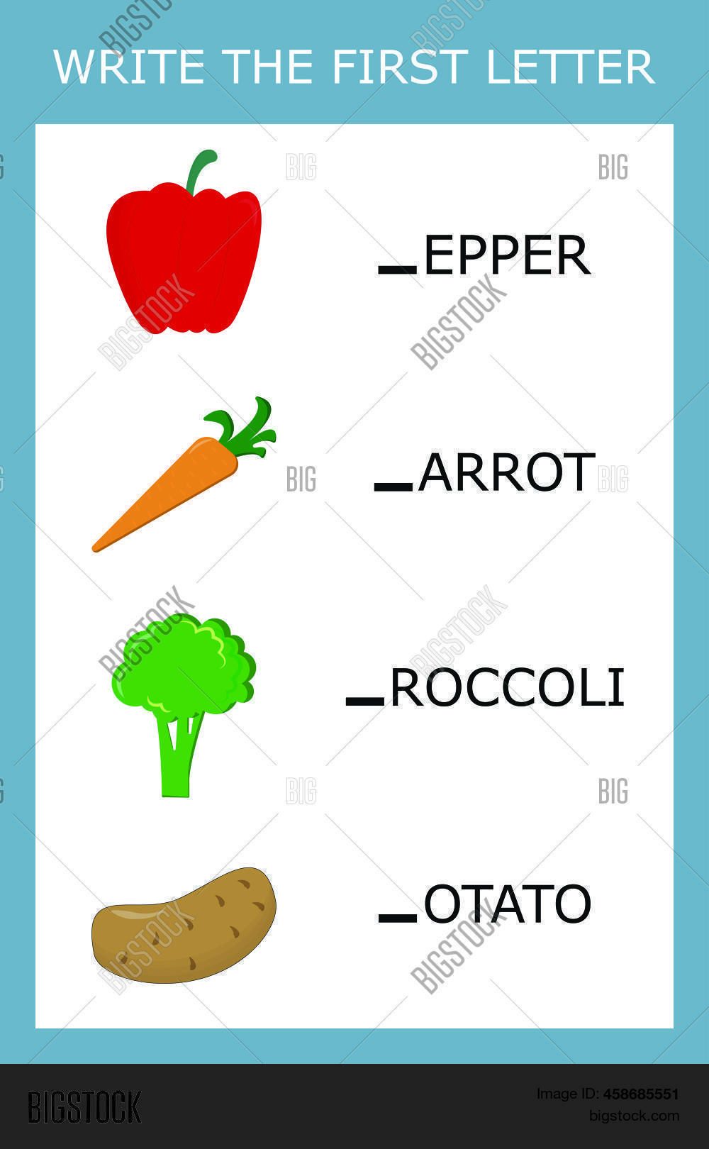 Write First Letter, Vector & Photo (Free Trial) | Bigstock