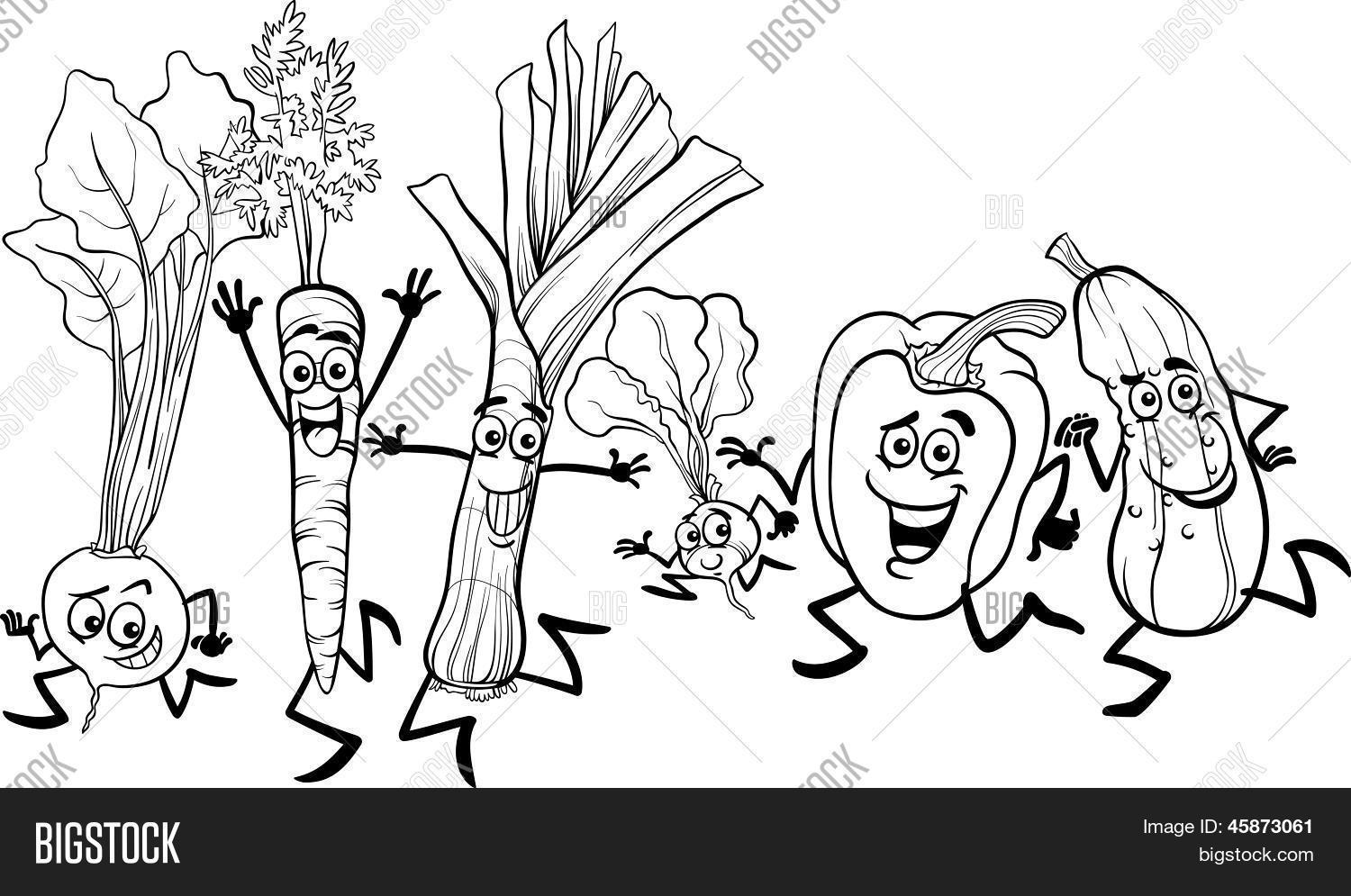 Running Vegetables Vector & Photo (Free Trial) | Bigstock