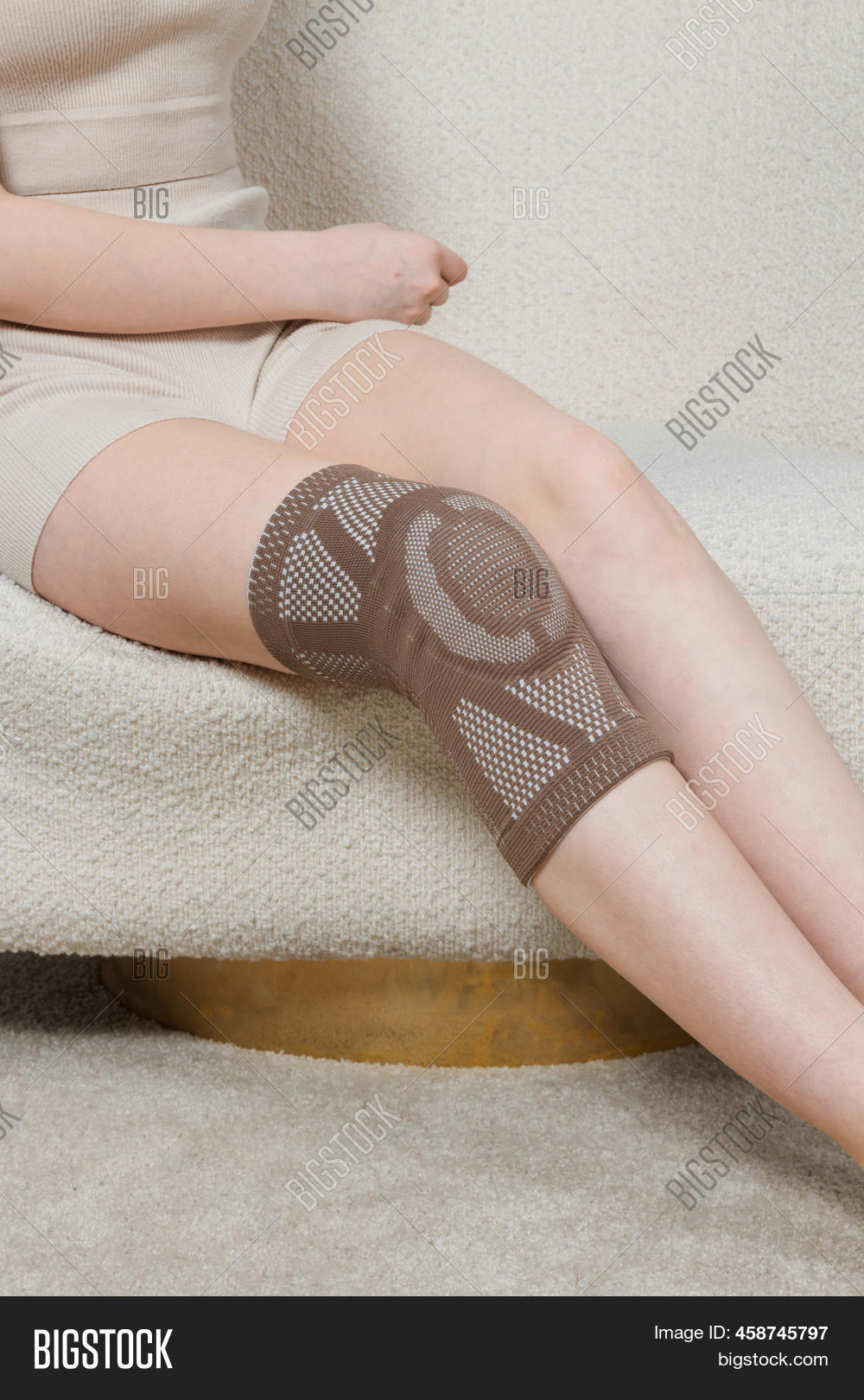 Knee Support Brace On Image And Photo Free Trial Bigstock