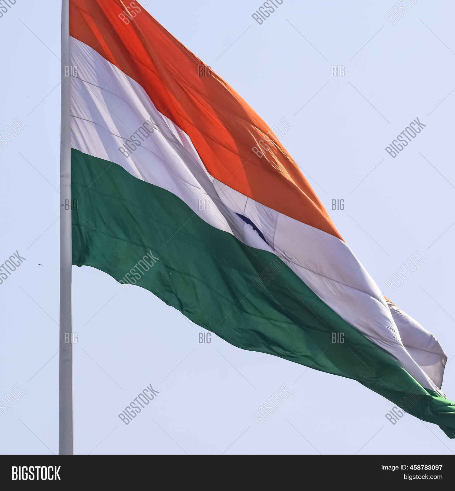 India Flag Flying High Image & Photo (Free Trial) | Bigstock