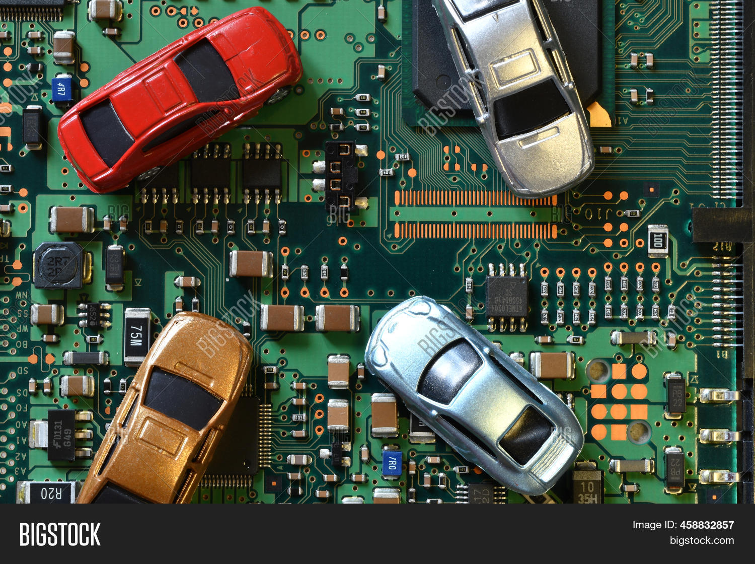 Toy Cars On Electronic Image & Photo (Free Trial) | Bigstock