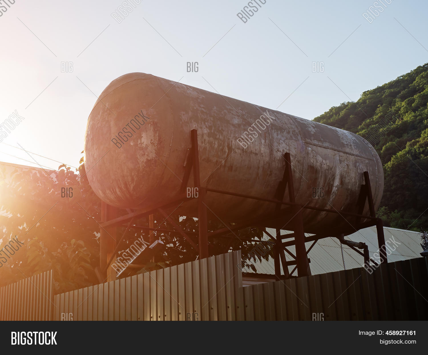 Large Iron Water Tank Image & Photo (Free Trial) | Bigstock