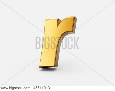 Golden Alphabet R On Image & Photo (Free Trial) | Bigstock