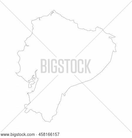 Ecuador Country Thin Vector & Photo (Free Trial) | Bigstock