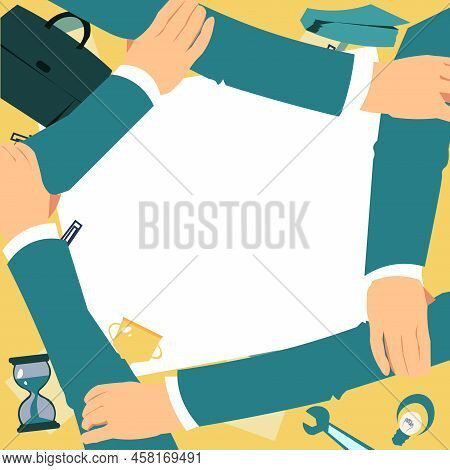 Four Hands Drawing Vector & Photo (Free Trial) | Bigstock