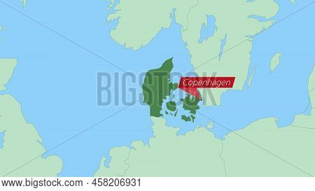 Map Denmark Pin Vector & Photo (Free Trial) | Bigstock