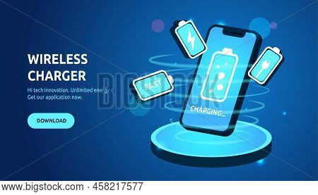 Charge Power. Mobile Vector & Photo (Free Trial) | Bigstock