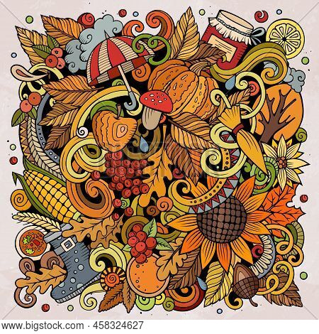 Autumn Cartoon Vector Vector & Photo (Free Trial) | Bigstock