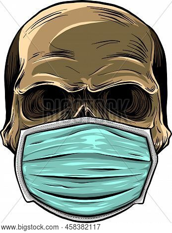Skull Medical Mask. Vector & Photo (Free Trial) | Bigstock