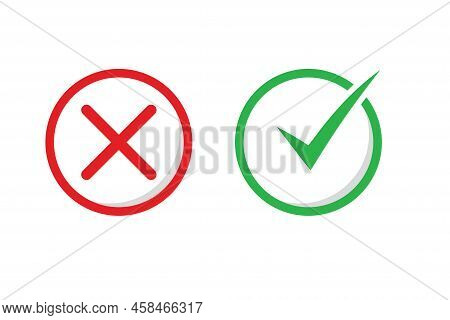 Check Cross Icon, Vector & Photo (Free Trial) | Bigstock
