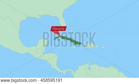 Map Cuba Pin Country Vector & Photo (Free Trial) | Bigstock
