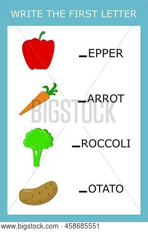 Write First Letter, Vector & Photo (Free Trial) | Bigstock