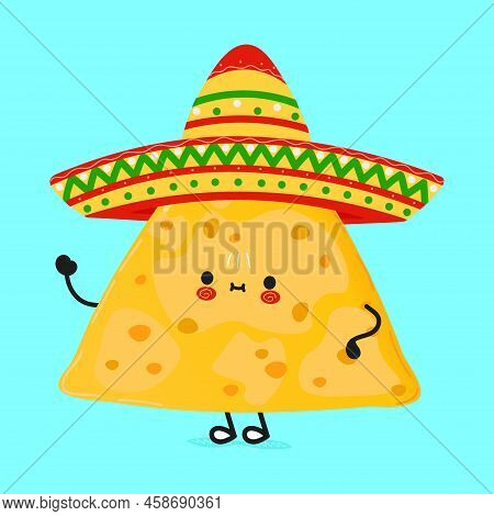 Cute Funny Nachos Vector & Photo (Free Trial) | Bigstock
