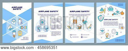Airplane Safety Blue Vector & Photo (Free Trial) | Bigstock