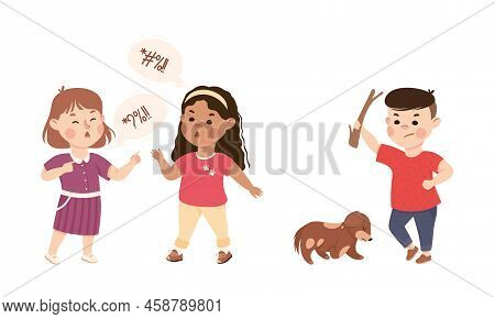 Bad Behavior Kids Set Vector & Photo (Free Trial) | Bigstock