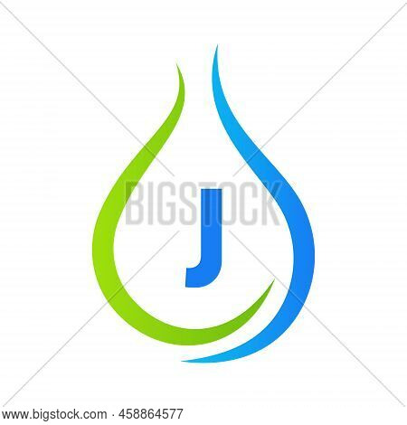 Letter J Drop Water Vector & Photo (Free Trial) | Bigstock