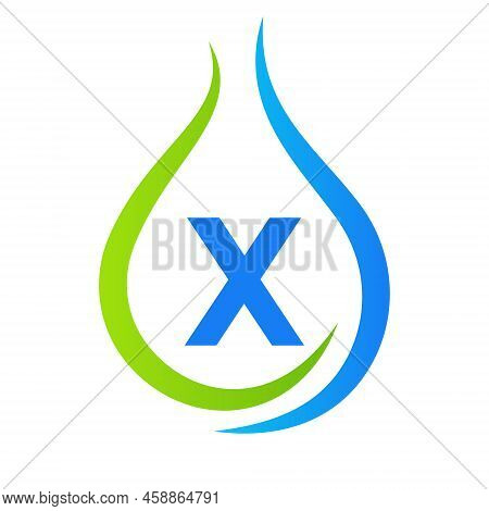 Letter X Drop Water Vector & Photo (Free Trial) | Bigstock