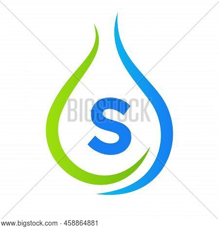 Letter S Drop Water Vector & Photo (Free Trial) | Bigstock