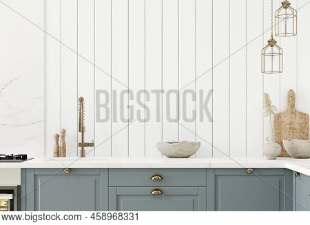 Wall Mock Kitchen Image & Photo (Free Trial) | Bigstock