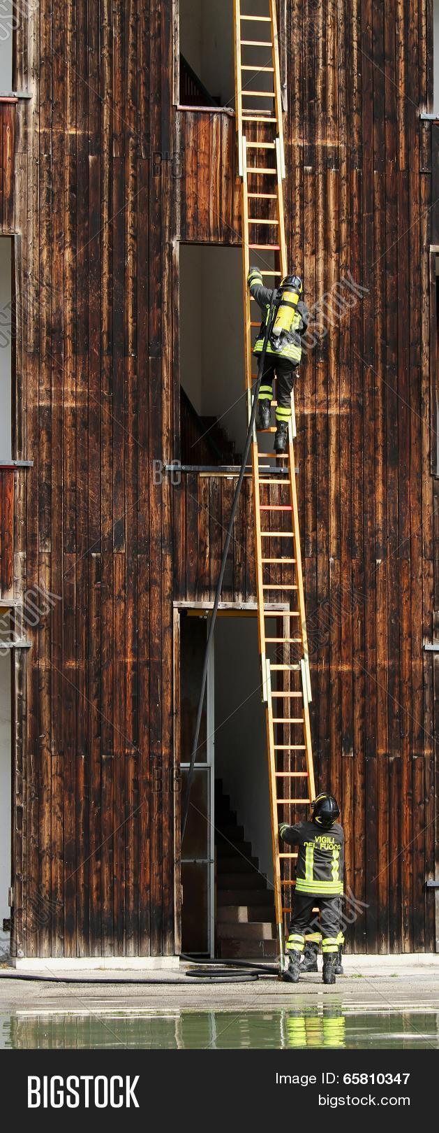 Firefighters Ladder Image & Photo (Free Trial) | Bigstock