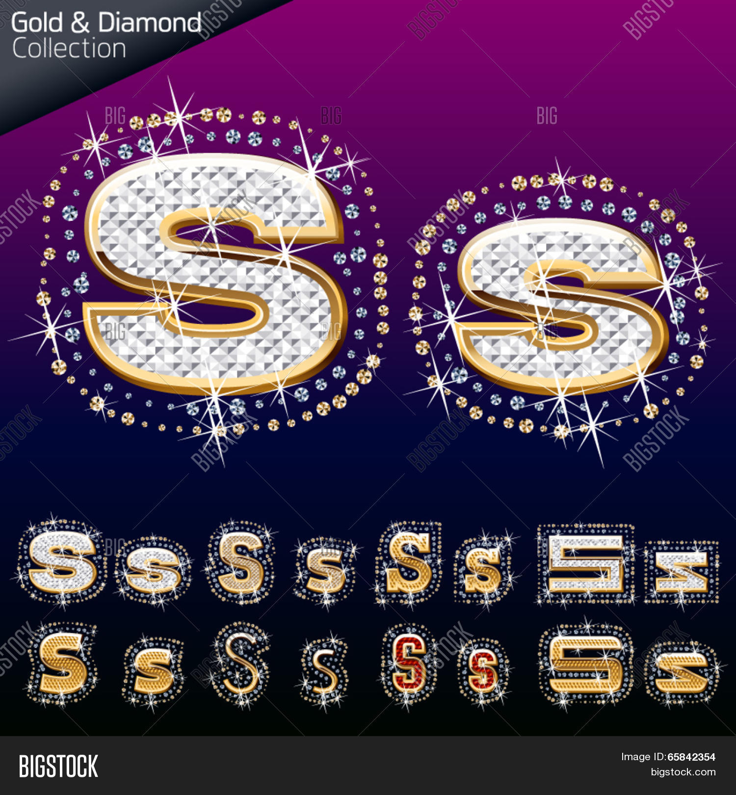 Shiny Font Gold Vector & Photo (Free Trial) | Bigstock