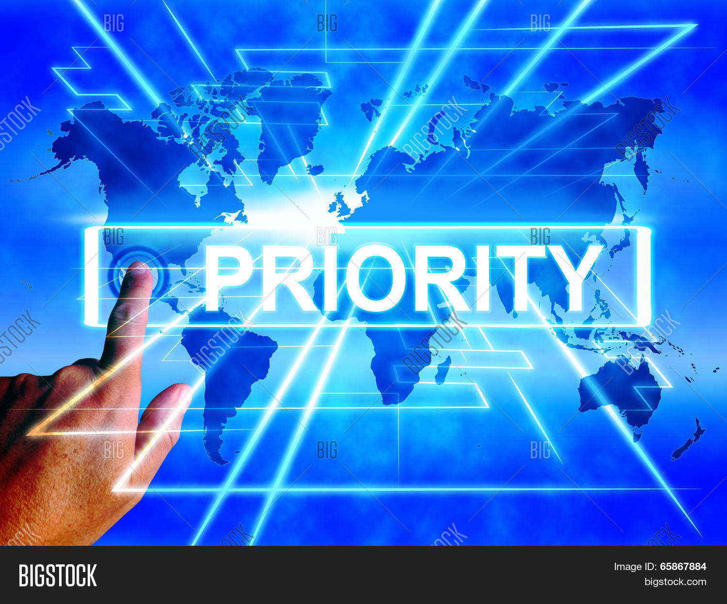 Priority Map Displays Image & Photo (Free Trial) | Bigstock