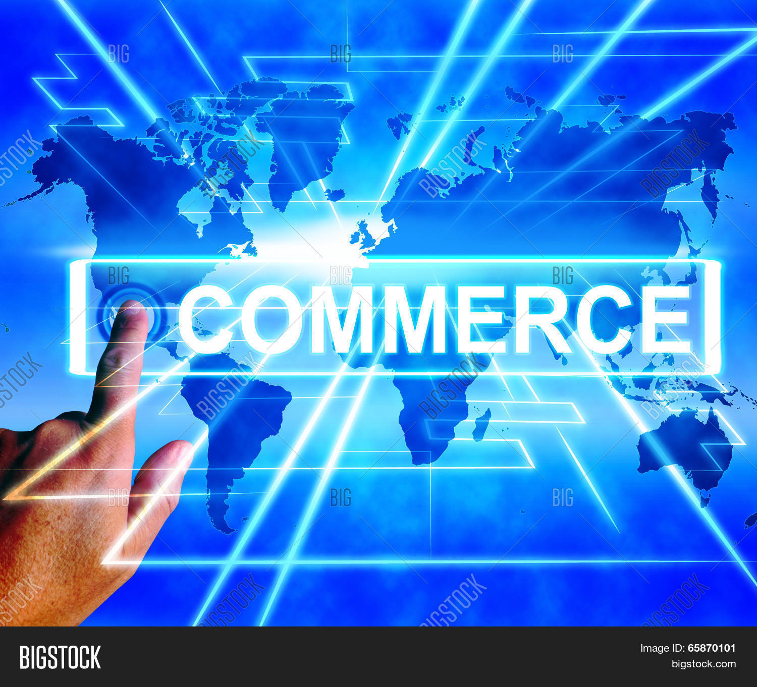 Commerce Map Displays Image & Photo (Free Trial) | Bigstock